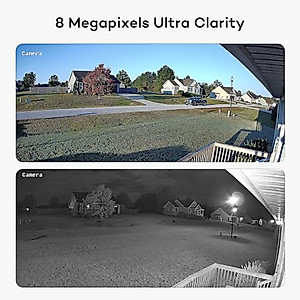 ONWOTE Wired 4K Security Camera System PoE 16 Channel 4TB, AI-Human-Vehicle-Detection, 128° Wide Angle, 8 * 8MP Outdoor Commercial IP Cameras with Audio, 16CH 4K NVR CCTV Surveillance for Businesses