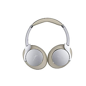 Altec Lansing Comfort Q+ Bluetooth Headphones, Active Noise Cancellation, Comfortable, Quite, Noise Cancelling Headphone, Up to 26 Hours of Playtime, 30 Ft. Wireless Range, White/Cream