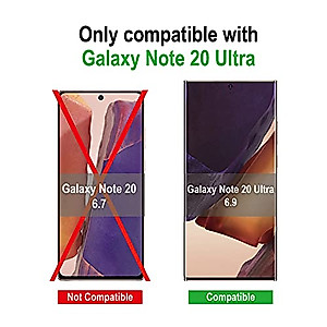 AACL [2 Pack Screen Protector for Samsung Galaxy Note 20 Ultra 5G,6.9 Inch,Curved Tempered Glass,Compatible with Ultrasonic Fingerprint Scanner
