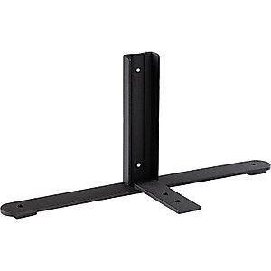 Global Industrial 8" H T-Leg Bracket for Office Partition Panels, Black (1 Pair)