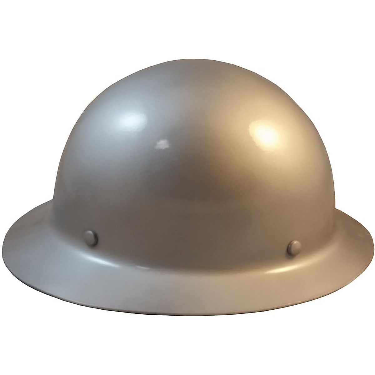 Skullgard Full Brim Hard Hat with FasTrac III Ratchet Suspension with Hard Hat Tote - Silver