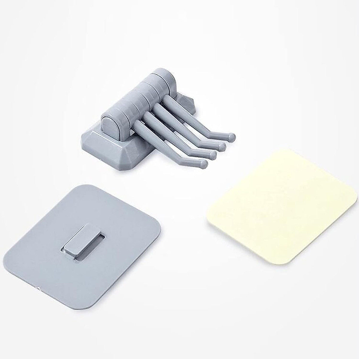 Jowxsx White Self Adhesive Hook Multifunctional Wall Hooks,Punch Free Strong Sticky Utility Heavy Duty Hook,Coat Towel Seamless Hook,Waterproof Hanger for Bathroom,Kitchen,Home Hardware