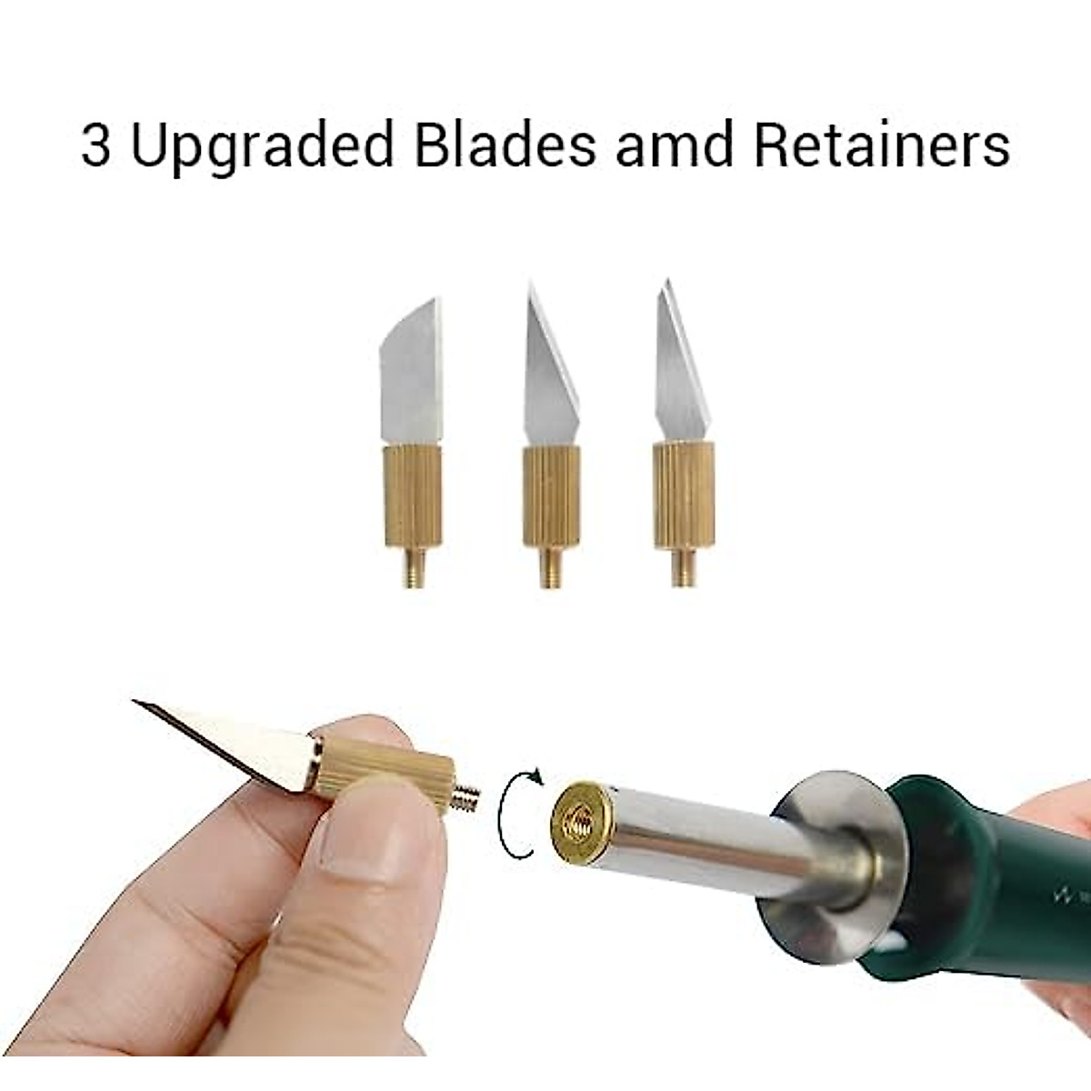 WINONS Plastic Cutter Tool with Upgraded Tips, WHK0007 Multipurpose Stencil Cutter, Easy Use Stencil Cutter for Fun Crafting, Styrofoam and Foam Cutter (Kit of 5)