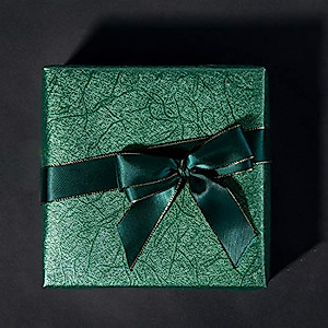 WRAPAHOLIC Wrapping Paper Roll - Mini Roll - 17 Inch x 16.5 Feet - Reversible Green and Black for Birthday, Holiday, Wedding, Baby Shower