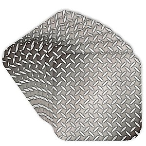 3dRose Gray Steel Diamond Plate Industrial Pattern - Soft Coasters, Set of 8 (CST_219468_2)