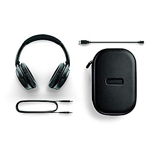 Bose QuietComfort 35 (Series II) Wireless Headphones, Noise Cancelling, with Alexa voice control – Triple Midnight (Renewed)
