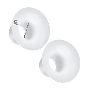 Begical Flange Inserts 22mm for Medela/Spectra/tsrete/momcozy/Elvie/Motif Luna/Ameda MYA Breastpump 24mm Breast Shields. Reduce 24mm Nipple Tunnel Down to 22mm