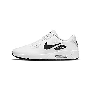Nike Men's Air Max 90 G Spikeless Golf Shoes, White/Black, 11