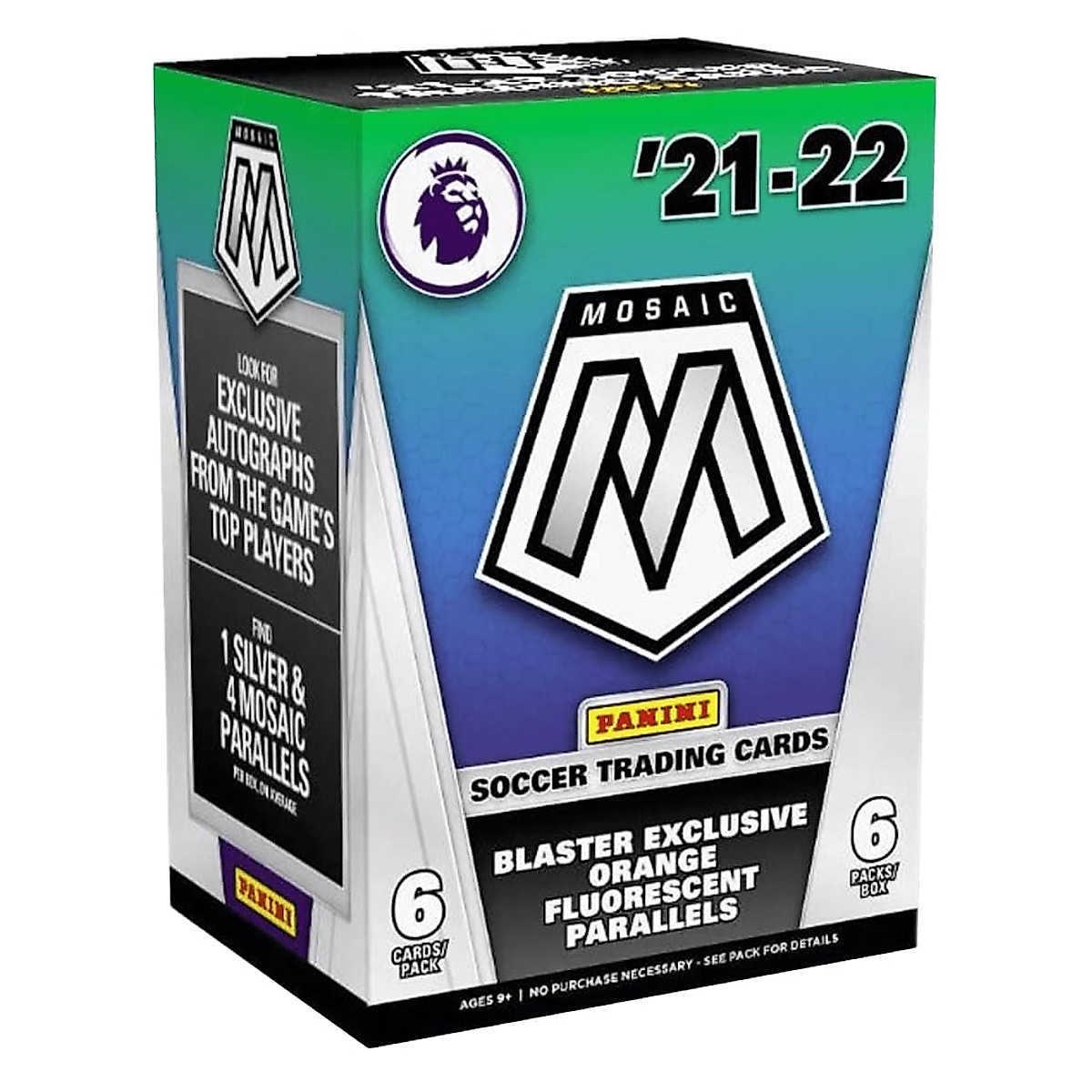 2021/22 Panini Mosaic EPL Champions Soccer Blaster Box (6 pks/bx)