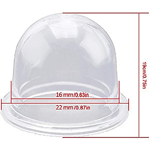 Poweka New Pack of 5 Replace Primer Bulb Bulbs Pump Compatible with Ryobi Craftsman Homelite P/n 561635001 Zama 0057003 0057004 Echo 12538108660