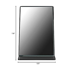 EFAILY Folding Travel Mirror, PU Portable Adjustable Rectangular Ultrathin Mirror, for Travel, Camping,Home (4.3W×2.9L)