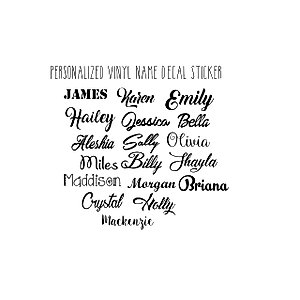 Vinyl Name Decal Stickers Compatible With Laptops, Tumbler Cup, Walls, Kids Cups, Christmas Ornaments, Personalized Gift Box Labels, Hydro Decal Sticker, Can Coolers