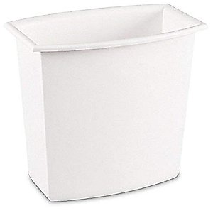 Sterilite Corp. 10220012 Rectangular Vanity Wastebasket 2 Gallons (Assorted Colors)