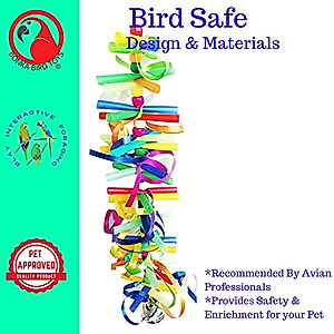 Bonka Bird Toys 1917 Party Small Medium Bird Toy Parrot cage Craft Toys Cages Cockatiel Budgie Lovebird