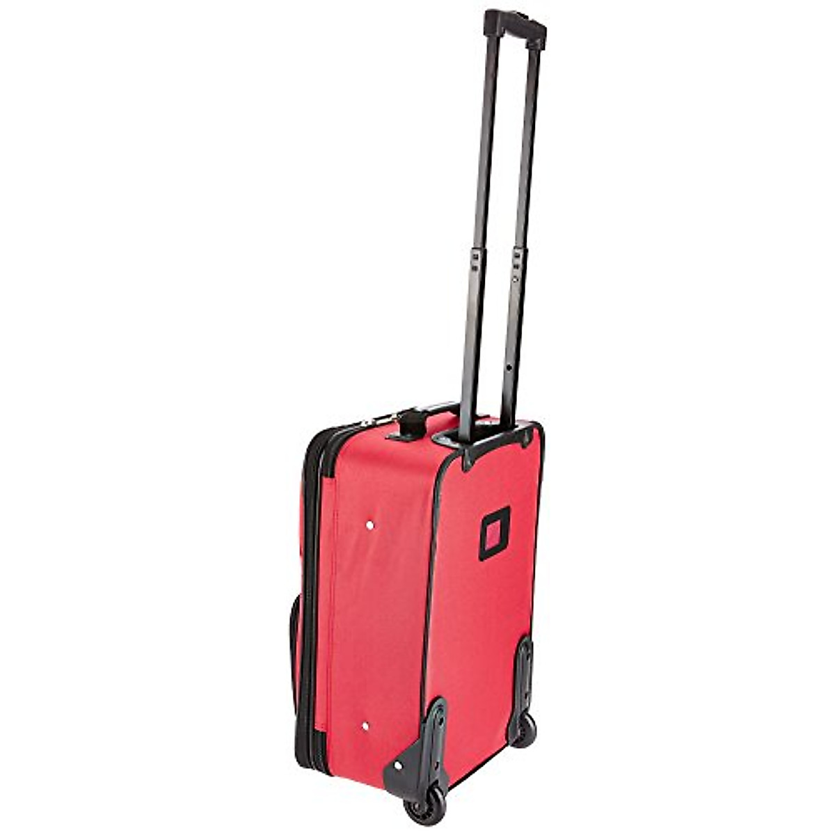 Rockland Fashion Softside Upright Luggage Set,Expandable, Red, 2-Piece (14/19)
