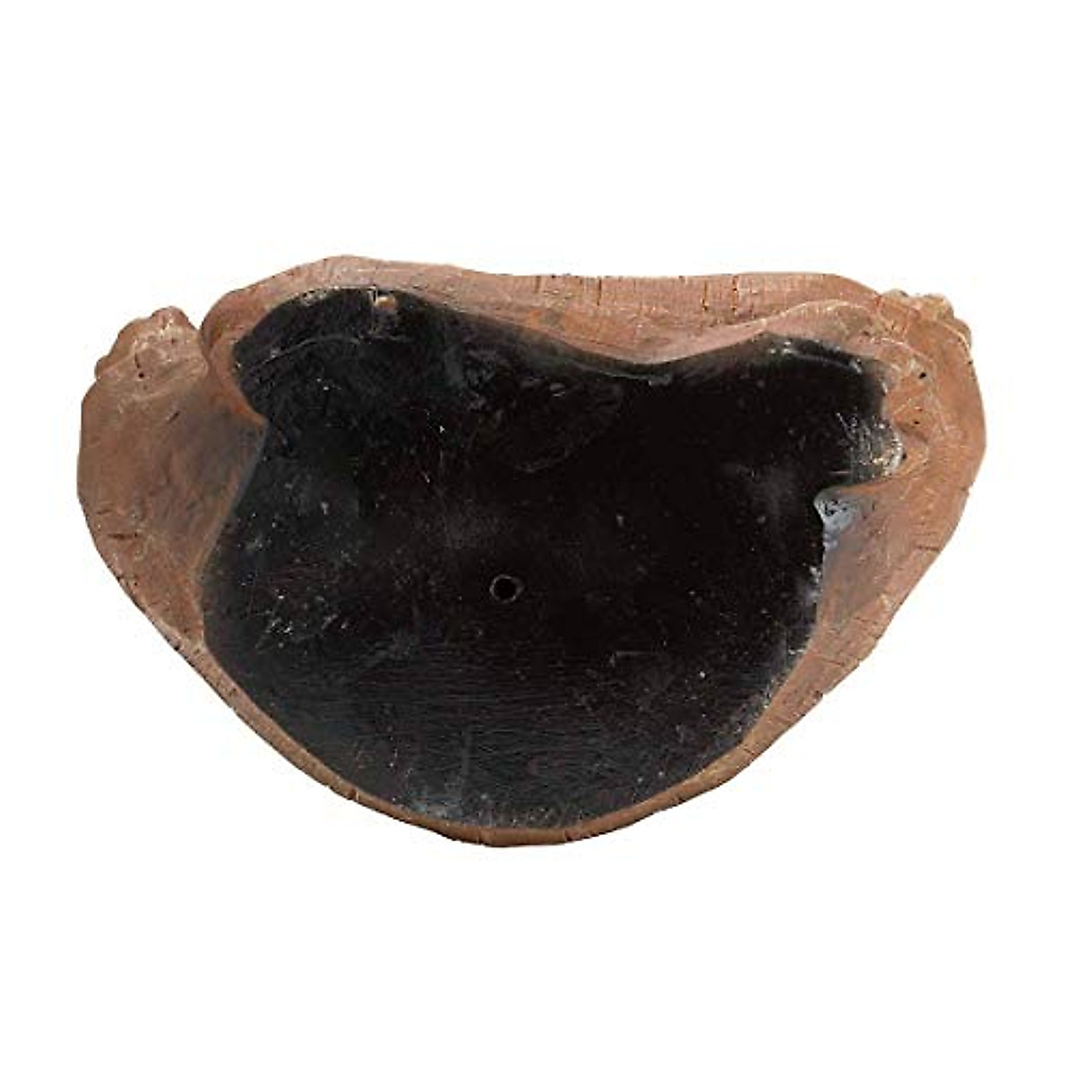 Wind & Weather Indoor/Outdoor Long-Eared Rabbit Garden Statue in Cross-Legged Meditating Yoga Pose Cast in Resin Designed to Look Like Hand-Carved Wood, 11½"L x 7" W x 14¼"H