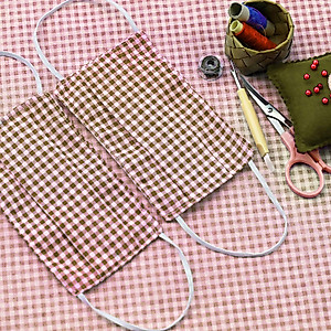 10 Pcs Fall Fabric 18 x 22 Inch Plaid Homespun Fabric Squares Precut Autumn Thanksgiving Fabric Bundle for Scrapbooking Cloth Sewing Handmade Bag DIY Craft, 10 Styles