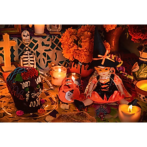 WONDOLL Halloween-Doll-Clothes Outfits Pumpkin with Lantern for 18-inch-Dolls - American Doll Halloween Costumes Gifts for Little Girls -Yellow