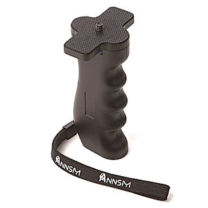 Annsm Camera Handheld Grip Handle Stabilizer with 1/4” Screw for DSLR SLR Cameras Canon Panasonic Sony Nikon Pentax and iPhone Samsung Smart Phone Gopro Hero etc