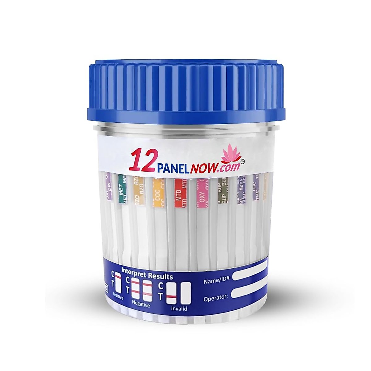 14 Panel Drug Test Kit with ETG Alcohol Detection, Tests for AMP, OPI, MET, BZO, COC, MTD, OXY, BUP, MDMA, THC, BAR, PCP, Fen, ETG, Built-in Temperature Strip, Easy-Read (25)