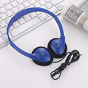 CN-Outlet Kids Headphones for Classroom in Bulk Multi Colored 5 Pack, Wholesale Children On-Ear Headset Perfect for Schools, Student, Libraries, Computer Lab, Testing Centers (5Pack)