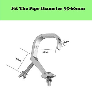 8 Pack Stage Light Clamp Hook, Aluminum Alloy Truss C-Clamp Heavy Duty 33LBs for Par Lights Spotlights DJ Lighting