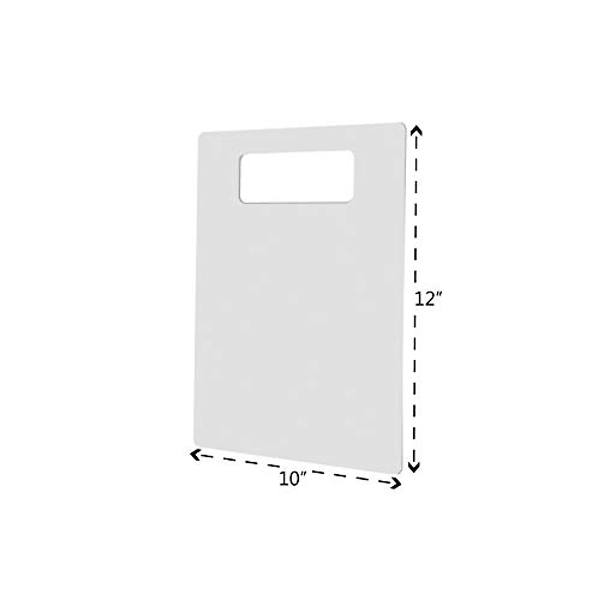 Marketing Holders 10"W x 12"H Shirt Folding Board White Acrylic Pack Of 1 Organization Apparel Laundry Fold Clothes Shirts Dress Garment Outfit Sports Wear Retail Stores Merchandise Attire Costume