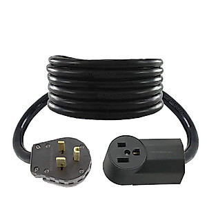 75-Foot Real Copper Wire Extension Cord, Welder 6-50P To 6-50R, Oil Resistance 10/3 10AWG Lead, Heavy Duty, NEMA 220/250V. Miller Lincoln Hobart Plasma Cutter Mig Tig 6-50-75-FT AMERICAN MADE