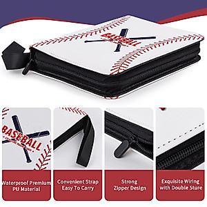 GEAGMAGC Baseball Card Binder with Sleeves 900 Pockets, Gifts for Baseball Card Collectors, Trading Card Holder Compatible with Topps Card, 50 Sleeves Card Album Card Storage Organizer