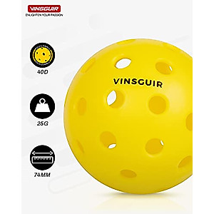 VINSGUIR Pickleball Balls 4 Pack