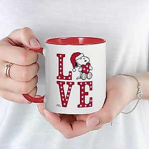 CafePress Snoopy Love Ceramic Coffee Mug, Tea Cup 11 oz