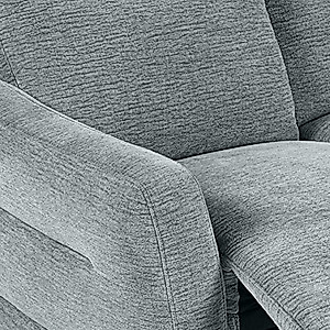 Homelegance Edition 78" Fabric Power Double Lay-Flat Reclining Sofa, Dove