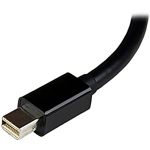 StarTech.com Mini DisplayPort to DVI Adapter - Mini DP to DVI-D Converter - 1080p Video - mDP or Thunderbolt 1/2 Mac/PC to DVI Monitor - Compact mDP 1.2 to DVI Single-Link Adapter Dongle (MDP2DVI3)