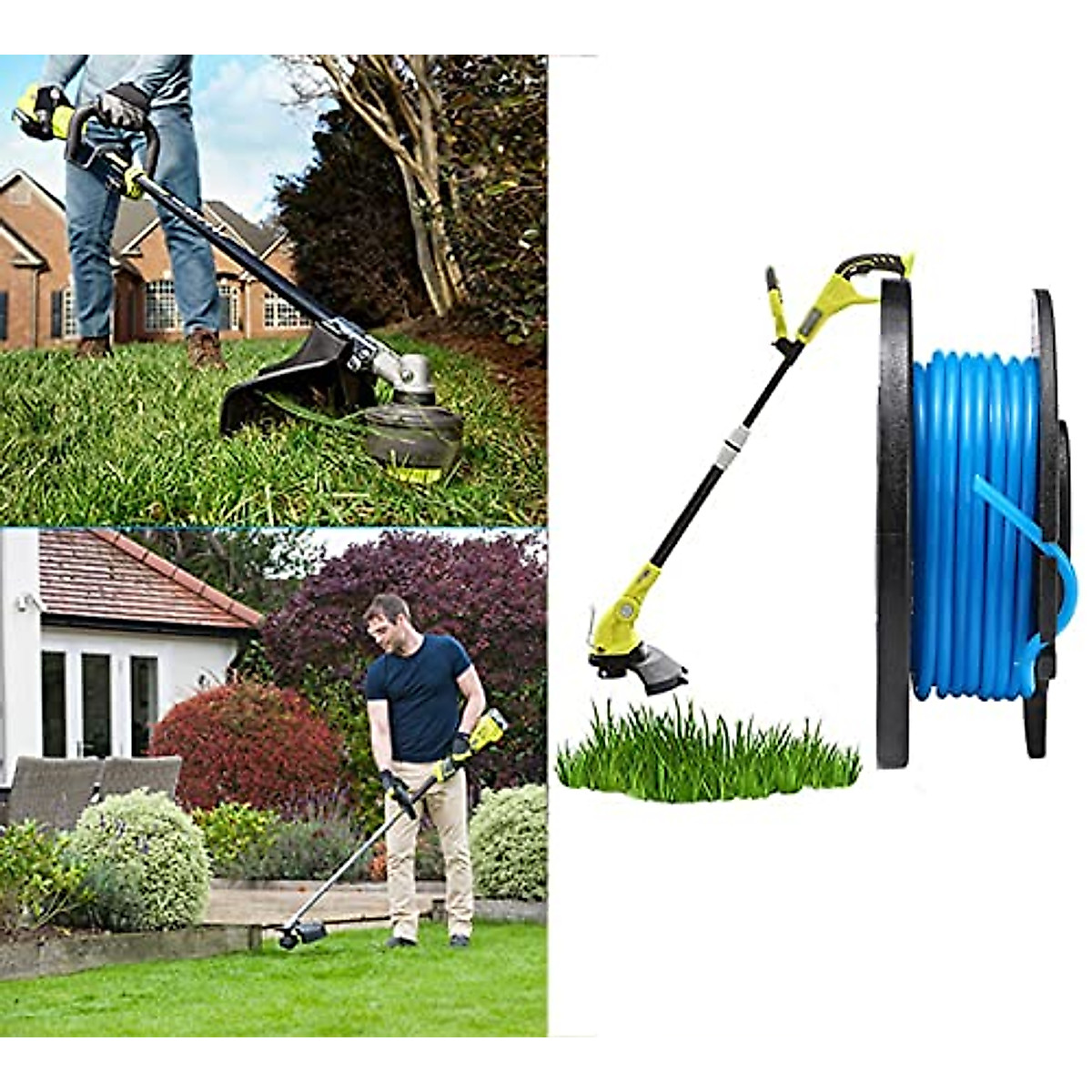 String Trimmer Line for Ryobi Weed Wacker String Replacement Spool, 11ft 0.065" Weed Eater String for Ryobi String Trimmer Refill, for Ryobi Weed Eater String Replacement Spools(16Spools+4Caps)
