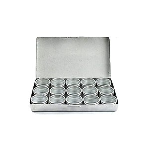 Universal Hobby Aluminum Storage Display Container Set & Case (Various Packs)