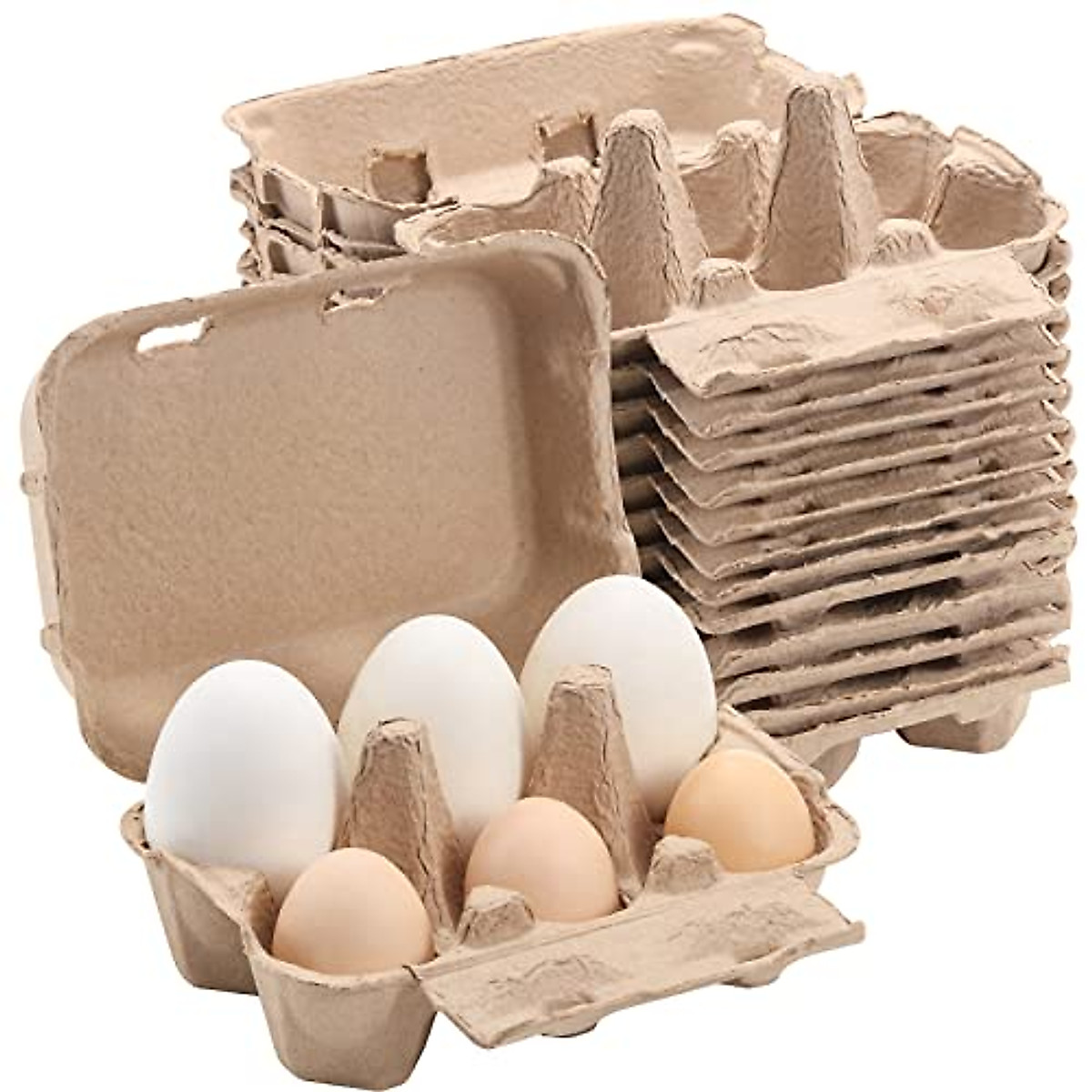 Vintage Jumbo Duck Egg Cartons 20 Pack for Secure Egg Storage