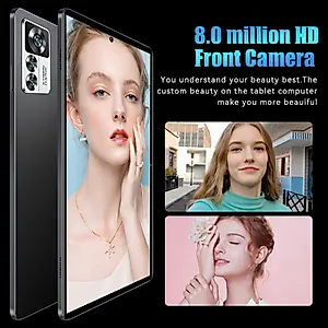 Zunate WiFi Tablet 10.1Inch, Android 12 Tablet with 8GB RAM 256GB ROM, 710 Octa Core Processor Tablets, 8MP 16MP Dual Camera, 7000mAh Battery, IPS HD Touch Screen