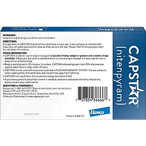 Capstar Fast-Acting Oral Flea Treatment for Dogs