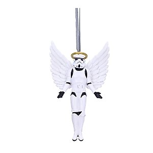 Nemesis Now Stormtrooper Angel Hanging Ornament 13cm, Resin, White