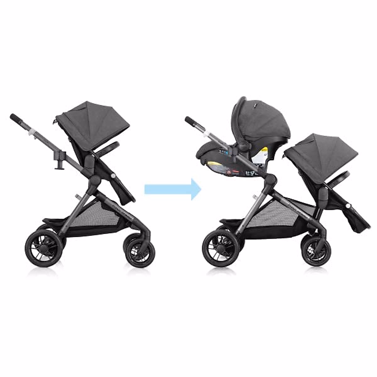 Evenflo Pivot Xpand Modular Stroller (Sabino Gray)