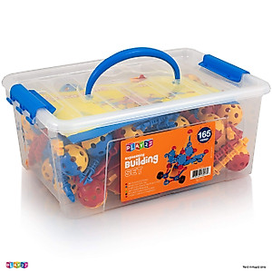 Play22 Building Toys For Kids 165 Set - STEM Educational Construction Toys - Building Blocks For Kids 3+ Best Toy Blocks Gift For Boys and Girls - Great Educational Toys Building Sets - Original
