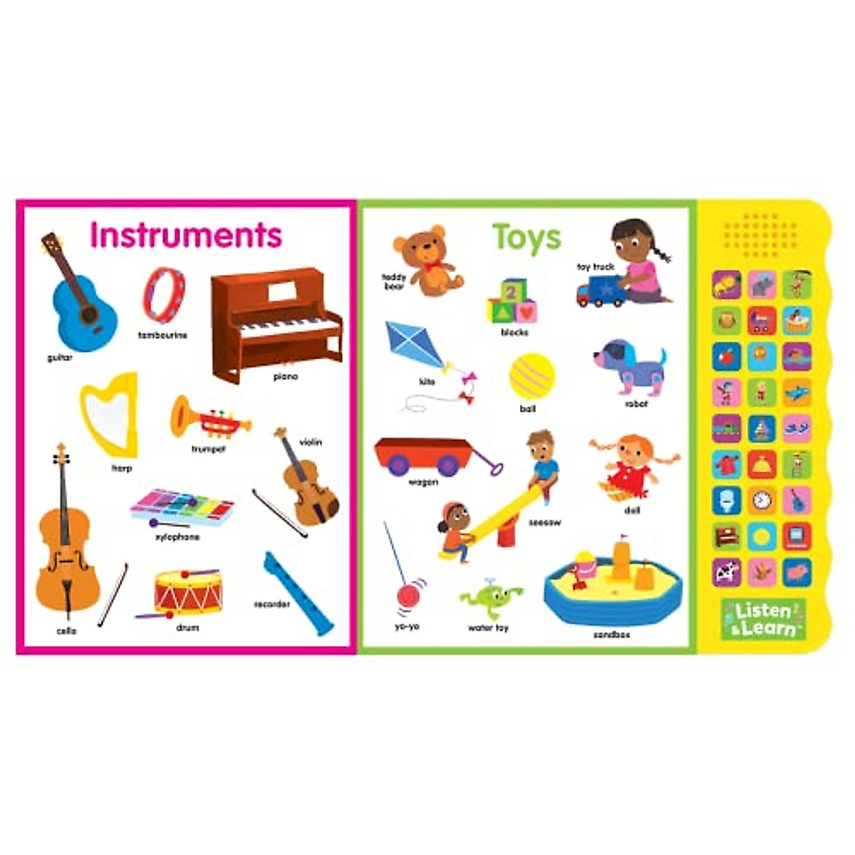 27-Button Sound Book Let's Learn First Words (Listen & Learn)