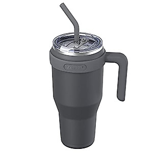 Zenbo 40 oz Tumbler with Handle–Stainless Steel Vacuum Insulated Mug Cup with Handle,Lid and Straw,Keeps Drinks Cold up to 34 Hours – Sweat-Proof Body, Dishwasher Safe