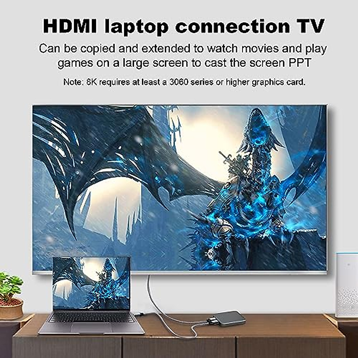 JOSTART 8k 2.1 HDMI Cable Ultra High Speed HDMI Braided Cable,48Gbps 3.3FT/1M HDMI Cord,4K@120Hz 8K@60Hz Support Dynamic HDR eARC Dolby Atmos, Compatible for PS5 Xbox Series PC Switch Roku TV HDTV