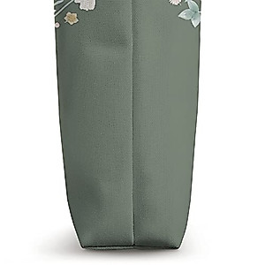 Disney Minnie Mouse Icon Spring Flowers Sage Green Tote Bag