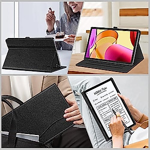 Fintie Case for Amazon Fire Max 11 Tablet (13th Generation, 2023 Release) - [Corner Protection] Multi-Angle Viewing Stand Cover with Pocket & Pencil Holder, Auto Sleep Wake, Black