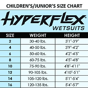 Hyperflex Wetsuits Junior's Access 2.5mm Spring Suit- Surfing, Windsurfing & Wakeboarding, Junior 10 , BLACK/ROYAL BLUE (XA620JB-44-10)