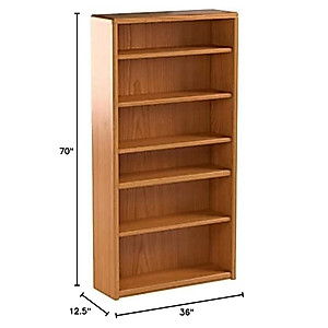Martin Furniture Contemporary 6 Shelf Bookcase - Fully Assembled