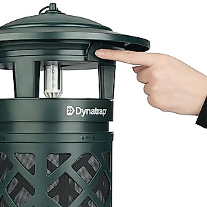 DynaTrap DT2030-GRSR 1 Acre Mosquito & Flying Insect Outdoor Trap and Killer – Kills Mosquitoes, Flies, Wasps, Gnats, & Other Flying Insects - Bug Zapper Alternative – Green