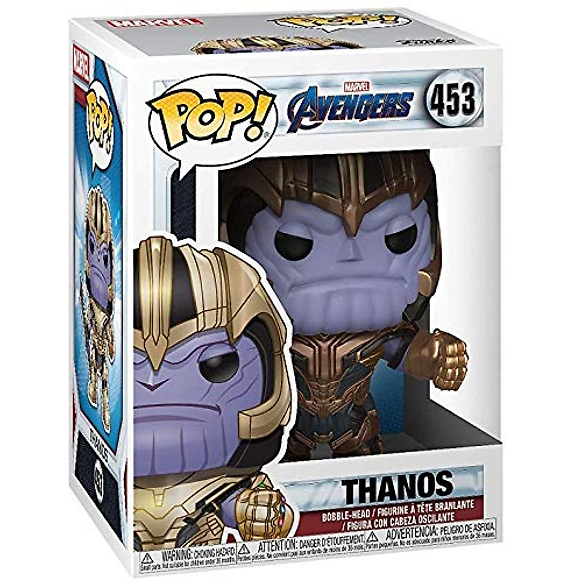 POP Marvel: Avengers Endgame - Thanos Funko Pop! Vinyl Figure (Bundled with Compatible Pop Box Protector Case), Multicolor, 3.75 inches